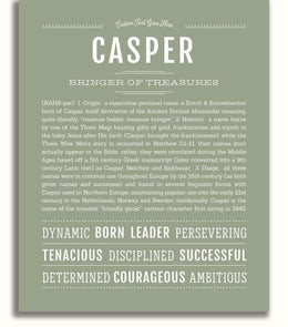 Casper | Name Art Print – Name Stories