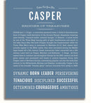 Casper | Name Art Print – Name Stories