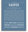 Casper Personalized Name Meaning Art Prints – Name Stories