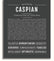 Caspian Personalized Name Meaning Art Prints – Name Stories