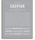 Caspian | Name Art Print – Name Stories