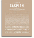 Caspian | Name Art Print – Name Stories