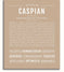 Caspian | Name Art Print – Name Stories