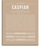 Caspian | Name Art Print – Name Stories