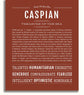 Caspian | Name Art Print – Name Stories