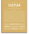 Caspian Personalized Name Meaning Art Prints – Name Stories