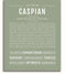 Caspian Personalized Name Meaning Art Prints – Name Stories