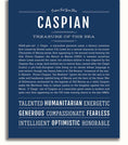 Caspian Personalized Name Meaning Art Prints – Name Stories