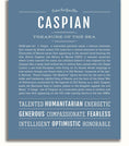 Caspian | Name Art Print – Name Stories