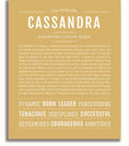 Cassandra | Name Art Print – Name Stories