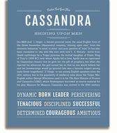 Cassandra | Name Art Print – Name Stories