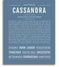 Cassandra Personalized Name Meaning Art Prints – Name Stories