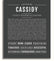 Cassidy | Name Art Print – Name Stories