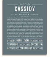 Cassidy | Name Art Print – Name Stories