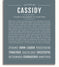 Cassidy Personalized Name Meaning Art Prints – Name Stories