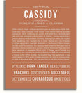 Cassidy | Name Art Print – Name Stories