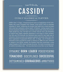 Cassidy | Name Art Print – Name Stories