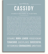 Cassidy | Name Art Print – Name Stories