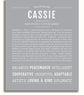 Cassie Personalized Name Meaning Art Prints – Name Stories