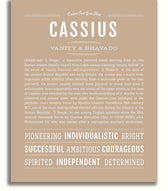 Cassius | Name Art Print – Name Stories