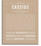 Cassius Personalized Name Meaning Art Prints – Name Stories