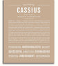 Cassius | Name Art Print – Name Stories