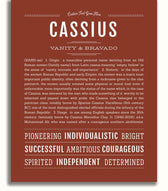 Cassius | Name Art Print – Name Stories