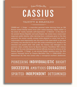 Cassius | Name Art Print – Name Stories