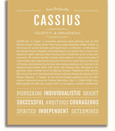 Cassius | Name Art Print – Name Stories