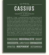 Cassius | Name Art Print – Name Stories