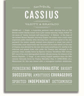 Cassius | Name Art Print – Name Stories