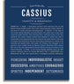 Cassius Personalized Name Meaning Art Prints – Name Stories