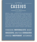 Cassius | Name Art Print – Name Stories