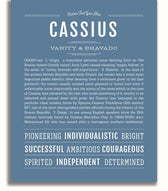 Cassius | Name Art Print – Name Stories