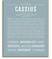 Cassius | Name Art Print – Name Stories