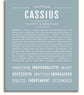 Cassius | Name Art Print – Name Stories