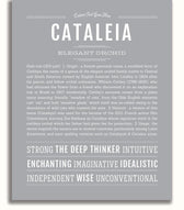 Cataleia Personalized Name Meaning Art Prints – Name Stories
