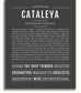 Cataleya Personalized Name Meaning Art Prints – Name Stories