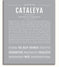 Cataleya Personalized Name Meaning Art Prints – Name Stories