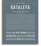 Cataleya Personalized Name Meaning Art Prints – Name Stories