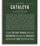 Cataleya Personalized Name Meaning Art Prints – Name Stories
