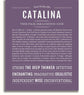 Catalina Personalized Name Meaning Art Prints – Name Stories