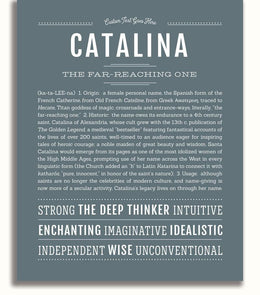 Catalina | Name Art Print – Name Stories