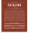 Catalina Personalized Name Meaning Art Prints – Name Stories