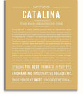 Catalina | Name Art Print – Name Stories