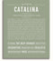 Catalina Personalized Name Meaning Art Prints – Name Stories