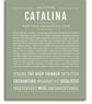 Catalina Personalized Name Meaning Art Prints – Name Stories