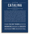 Catalina | Name Art Print – Name Stories