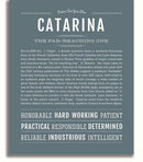 Catarina Personalized Name Meaning Art Prints – Name Stories