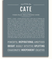 Cate | Name Art Print – Name Stories